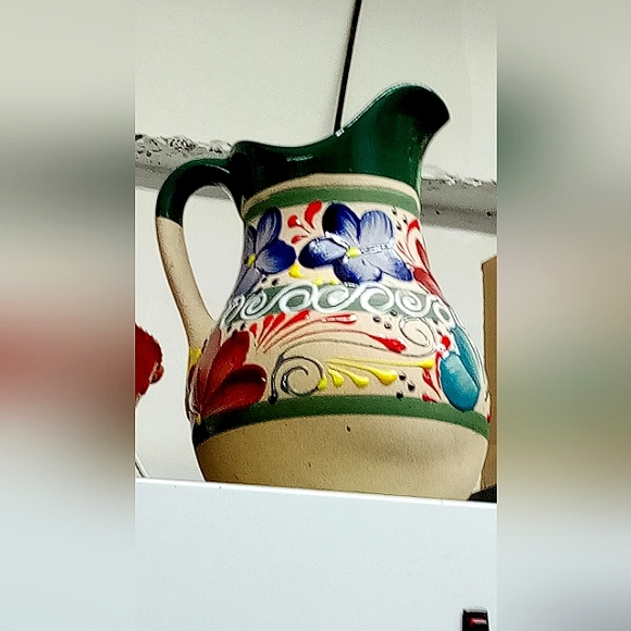 Dining | Hand Thrown Painted Mexican Pitcher | Poshmark